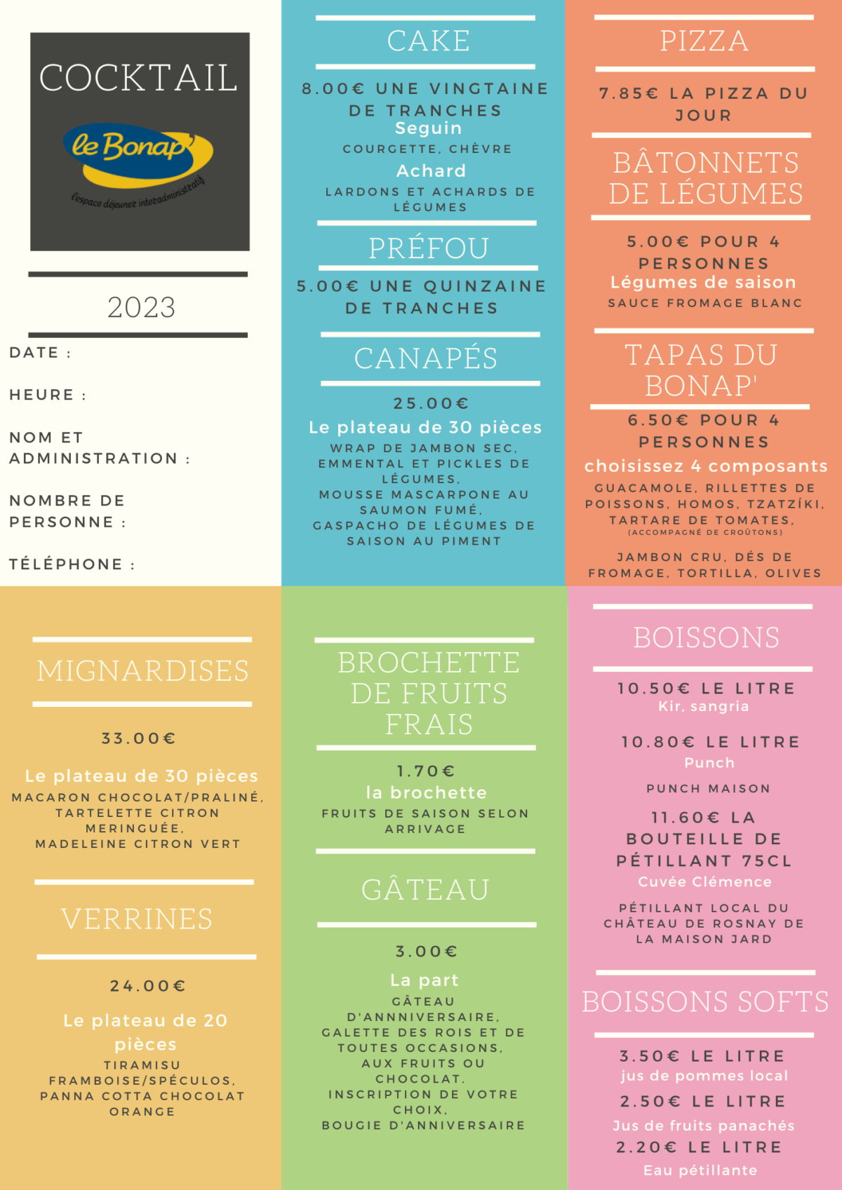 Qu'est-ce qu'on mange ? - Le Bonap