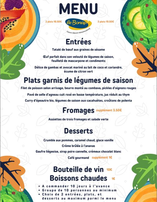 Qu'est-ce qu'on mange ? - Le Bonap